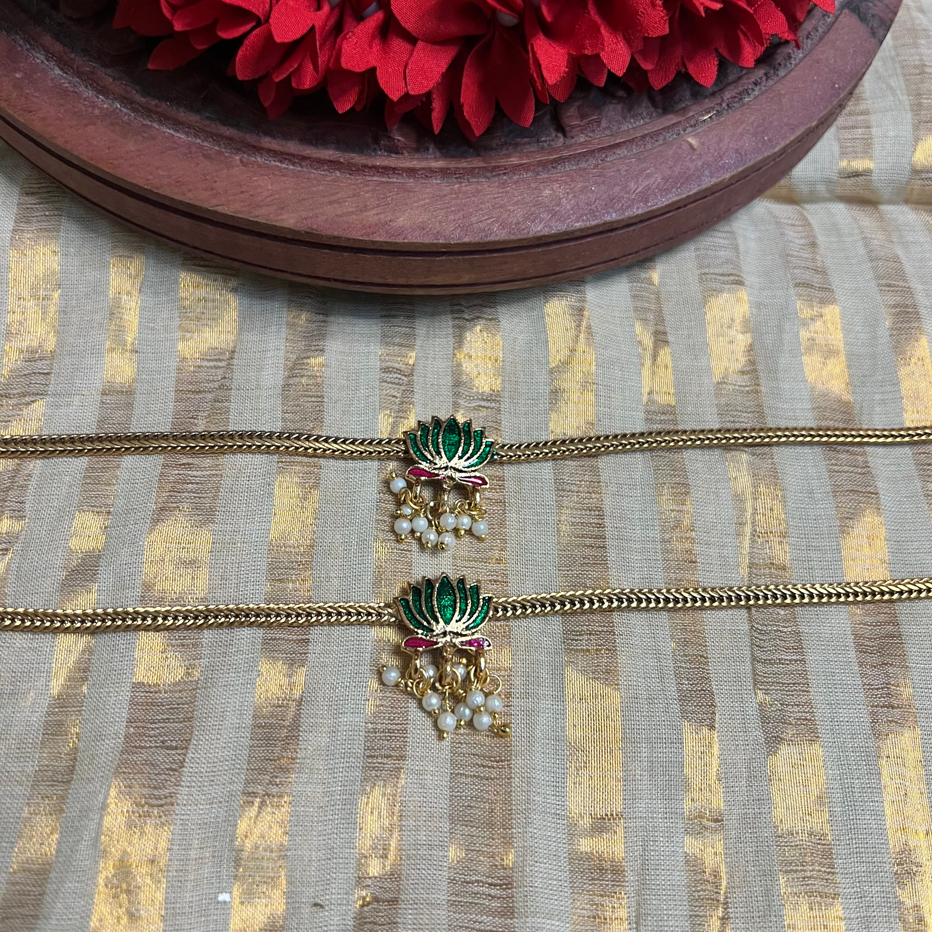 Lotus Anklets – Kaavyam
